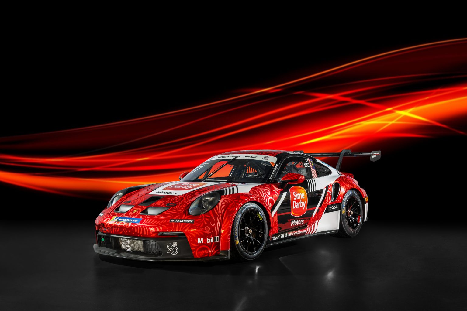 Sime-Darby-Racing-Team-911-GT3-Cup-car-iconic-batik-livery | Gohed Gostan